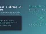 How Do I Reverse A String In Python Programming Tutorial With