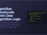 Algorithm Pseudocode Write Clear Algorithm Logic With Examples Codelucky