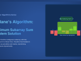 Kadane S Algorithm Maximum Subarray Sum Problem Solution With Examples