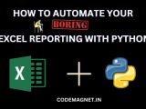 How To Create Report In Excel Using Python Openpyxl Codemagnet