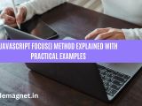 Javascript Focus Method Explained With Practical Examples Codemagnet