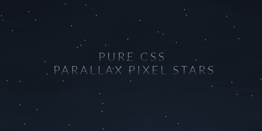 Parallax Pixel Stars Using Pure CSS – CodeMyUI
