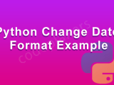 Python Change Date Format Example Date Format In Python