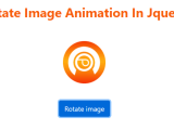 Rotate Image Animation In Jquery Rotate Image Animation
