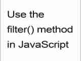 How To Use Filter Method In Javascript Coder Advise