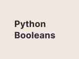 Python Booleans Coder Advise