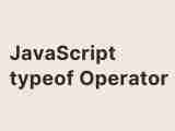 What Is A Javascript Typeof Operator Coder Advise