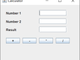 Simple Calculator Program Using Java Swing Code Revise