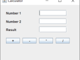 Simple Calculator Program Using Java Swing Code Revise