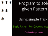 Program To Print Given Star Pattern In Java Using Simple Trick