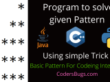 Program To Print Given Star Pattern In Java Using Simple Trick