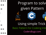 Program To Print Given Star Pattern In Java Using Simple Trick