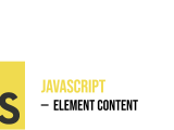 Javascript Element Content