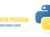 Python Program To Implement Binary Search