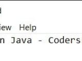 Java File Handling Coderslegacy
