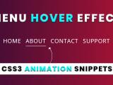 Cool Menu Border Animation Hover Effect Html Css Code4education