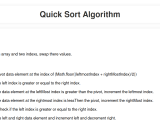 Quick Sort Algorithm Codesandbox