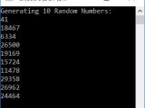 C Program To Generate Random Numbers