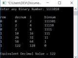 C Program To Convert Binary To Decimal
