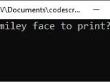 C Program To Print A Smiling Face On The Screen