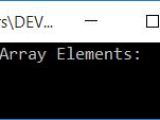 C Program To Reverse An Array