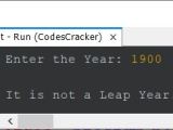 Java Program To Check Leap Year Or Not