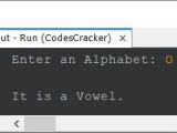 Java Program To Check Vowel Or Consonant