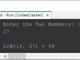 Java Program To Find The Hcf And Lcm Of Two Numbers