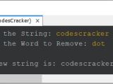 Java Program To Delete Word From A String