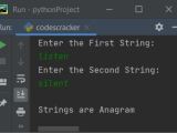 Python Program To Check If Two Strings Are Anagrams Or Not