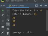 Python Program To Find Average Of N Numbers