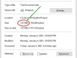 Python Program To Find The Size Of A File