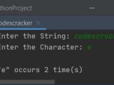 Python Program To Count Number Of Character In String