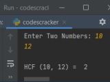Python Program To Find Lcm And Hcf Gcd Of Two Numbers