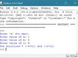 Python Program To Solve Quadratic Equation