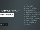 20 Essential Python Code Snippets For Every Beginner