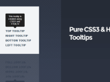 Pure Css3 And Html5 Tooltips