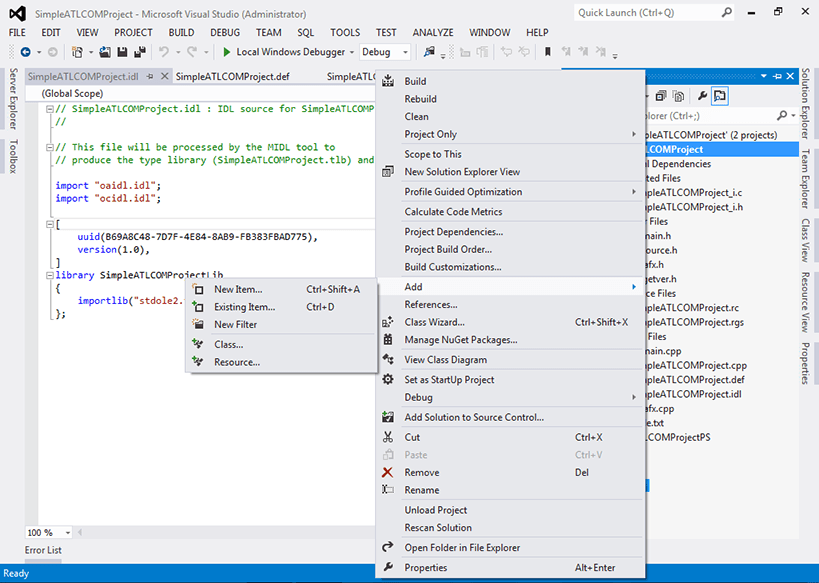 Visual C++ - Creating an ATL COM Component (Part - 2) - CodeSteps