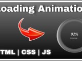 Create Loader With Percentage Counter Using Html Css Js