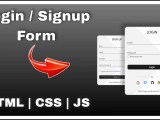 Create Animated Login Signup Form Using Html Css Js