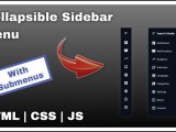 Create Collapsible Sidebar Navigation Menu Using Javascript