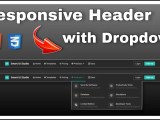 Responsive Header Navbar With Dropdown Using Html Css
