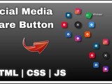 Animated Circular Social Media Share Menu With Html Css Js