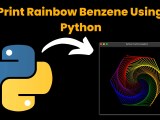 Print Rainbow Benzene Using Python With Source Code Codewithcurious