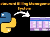 Restaurant Billing System Using Python With Tkinter Module With Gui
