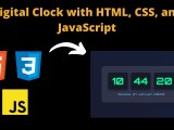 Digital Clock With Html Css And Javascript Codewithcurious