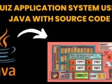 Quiz Application System Using Java Codewithcurious