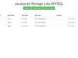 Javascript Storage Like Mysql