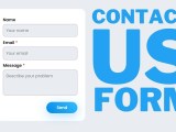 How To Create A Contact Us Form Using Html Css And Javascript