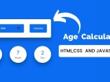 How To Create Age Calculator Html Css Javascript